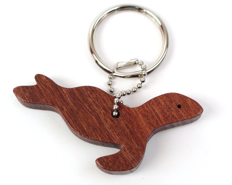 Seal Key Chain Wood Scroll Saw Outline Silhouette Keychain | Etsy