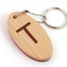 Personalized Initial Key Chain Wood Letter T Keychain Single - Etsy