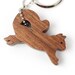 Wood Squirrel Key Chain, Scroll Saw Woodland Animal Key Fob, Wildlife ...