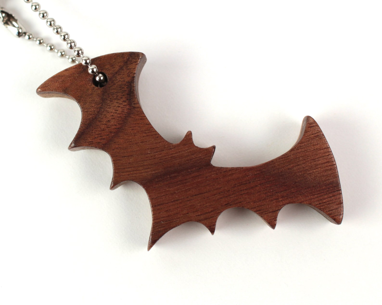 Bat Key Chain Flying Bat Silhouette Wood Animal Key Fob Bat - Etsy