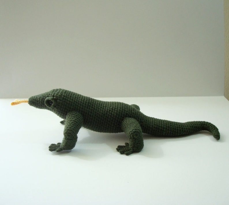 Komodo Dragon Crochet Pattern Amigurumi Komodo Dragon Stuffed - Etsy