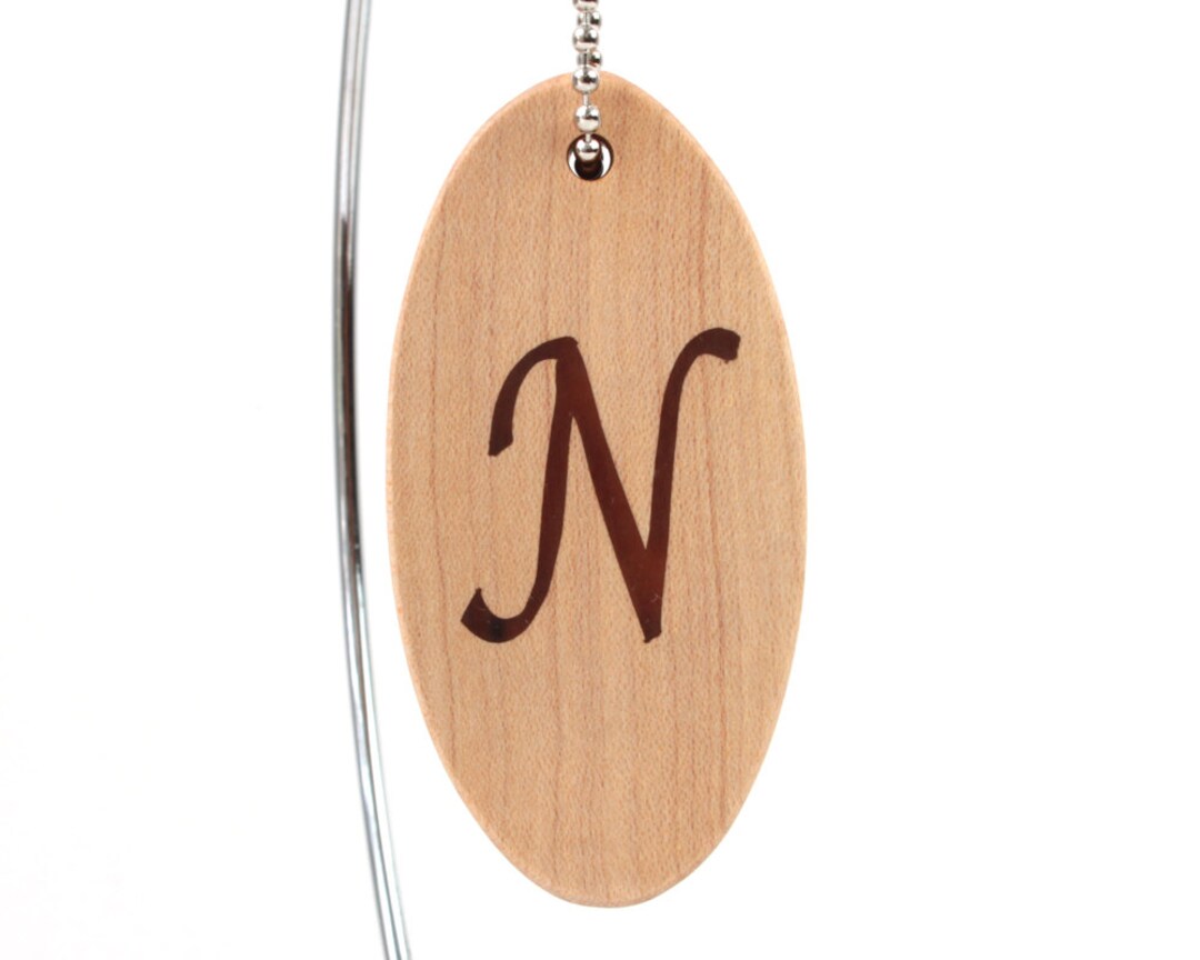 Personalized Initial Key Chain Letter N Key Ring Single - Etsy