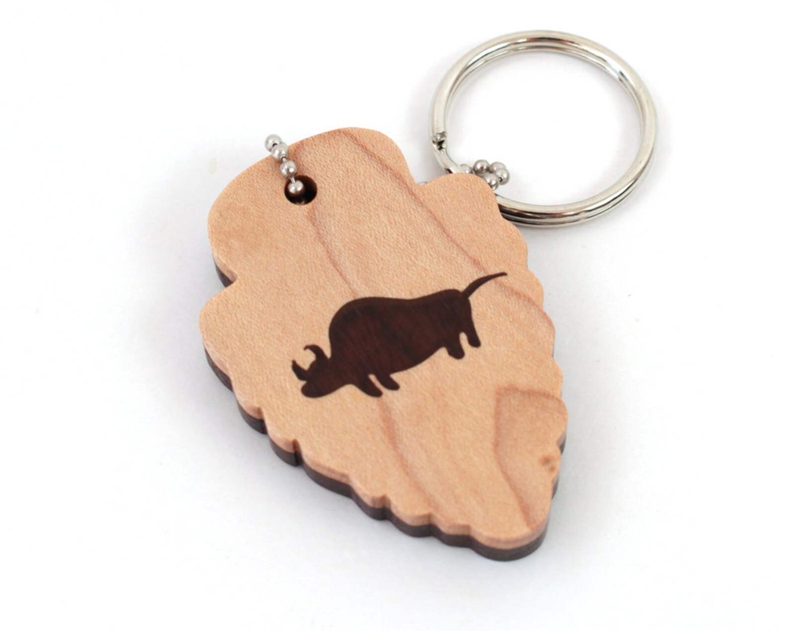 Petroglyph Bison Key Chain Buffalo Key Fob Arrowhead | Etsy