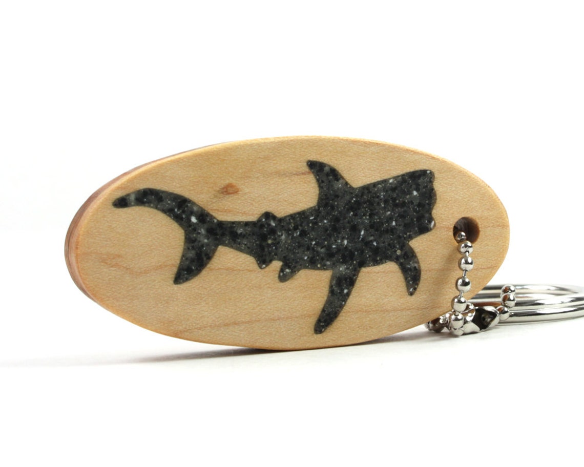 Tiger Shark Key Ring Scroll Saw Wood Shark Keychain Shark - Etsy