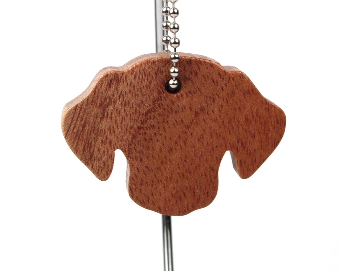 Puppy Dog Key Chain, Wood Scroll Saw Silhouette Key Ring, Pet Key Fob ...