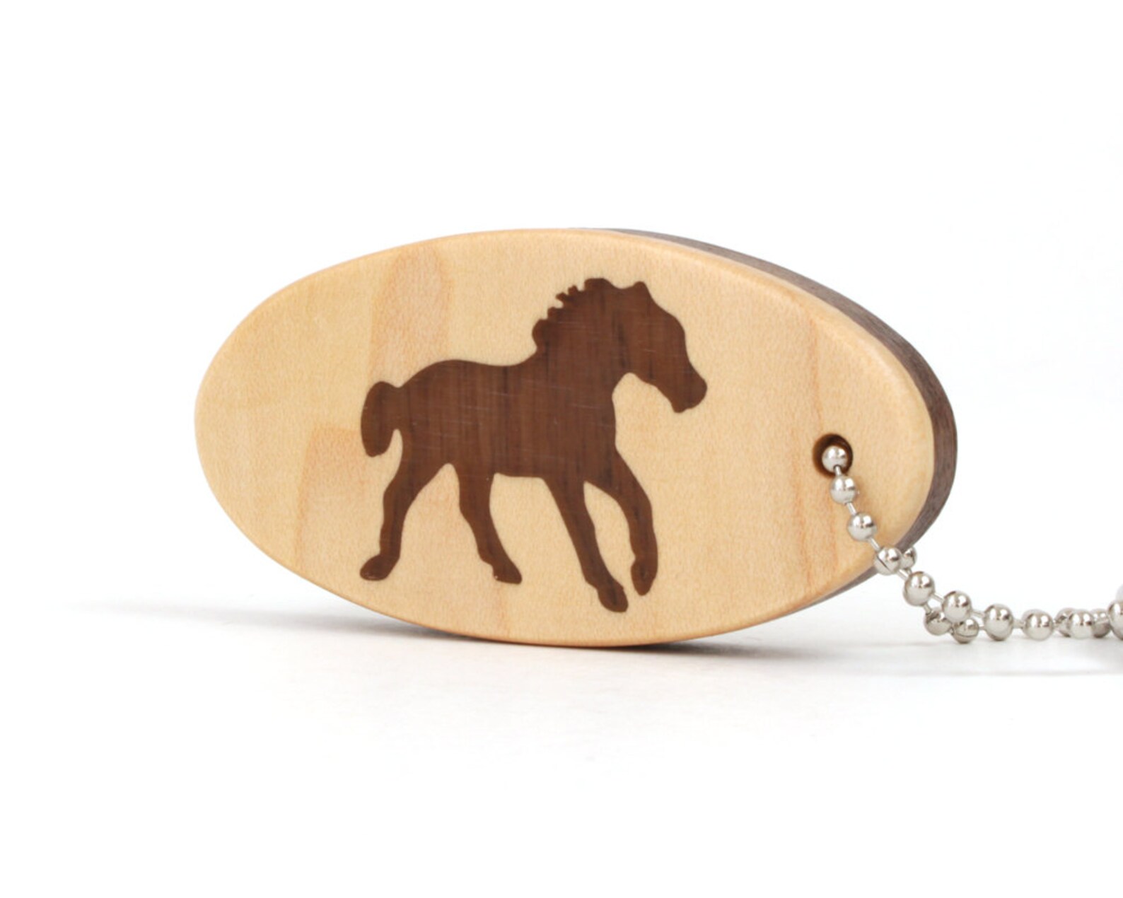 Running Horse Key Chain Wood Horse Key Ring Western Wild Horse - Etsy