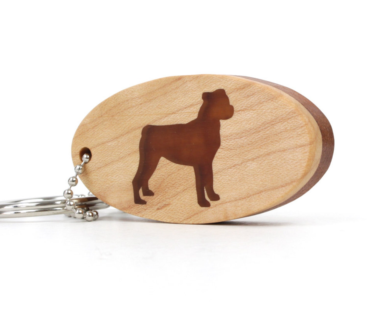 Rottweiler Keychain Wood Dog Breed Keyring Wooden Pet Key | Etsy