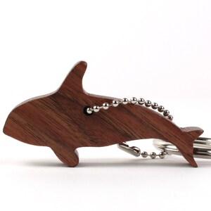 Wood Orca Key Chain, Wooden Killer Whale Key Ring, Scroll Saw Animal ...