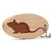 Mouse Key Chain, Wood Rodent Key Ring, Rat Key Ring, Animal Accessories ...