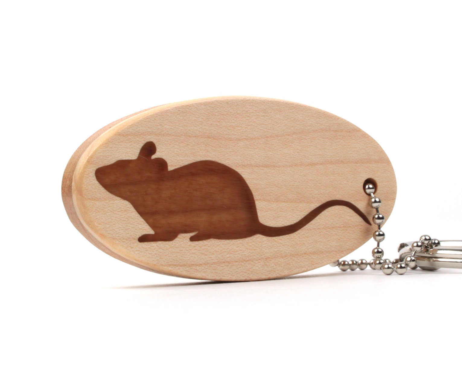 Mouse Key Chain Wood Rodent Key Ring Rat Key Ring Animal - Etsy UK