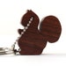 Squirrel Key Chain Wood Squirrel Silhouette Key Ring - Etsy