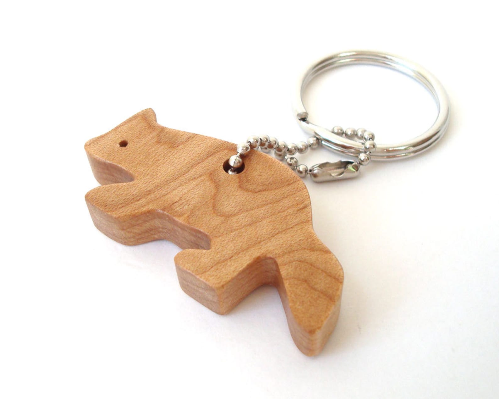 Simple Raccoon Key Chain Wood Scroll Saw Outline Silhouette | Etsy