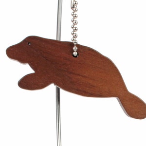 Manatee Key Chain Dugong Key Chain Wood Scroll Saw Outline - Etsy