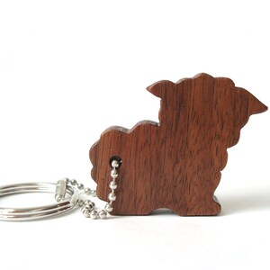 Sheep Key Chain Wood Lamb Scroll Saw Country Wood Animal Key Chain ...