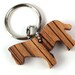 Zebra Key Chain, Wood Silhouette Animal Key Chain, Simple Zebra Key ...