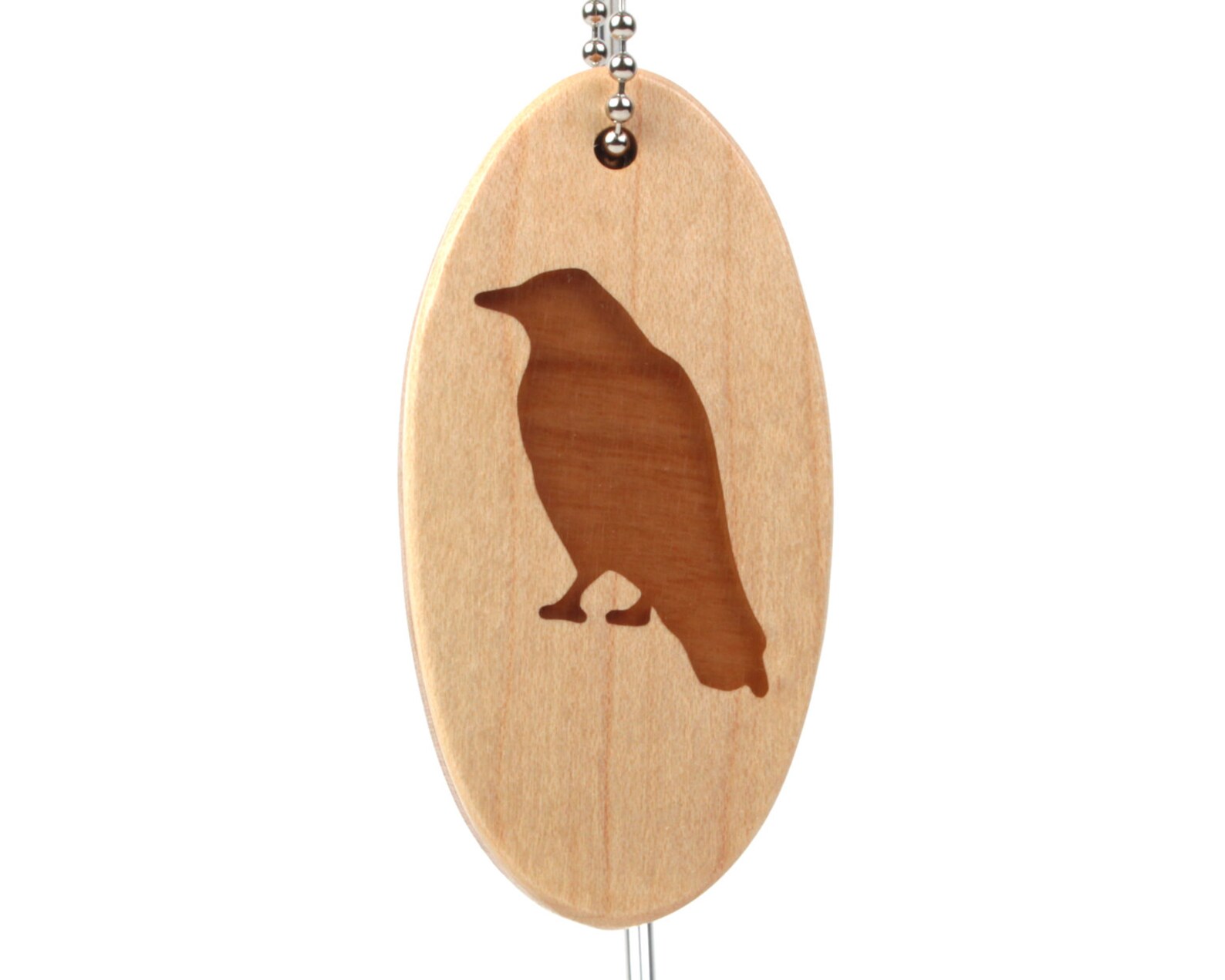 Wood Raven Keychain Crow Key Fob Gothic Accessories Wooden - Etsy