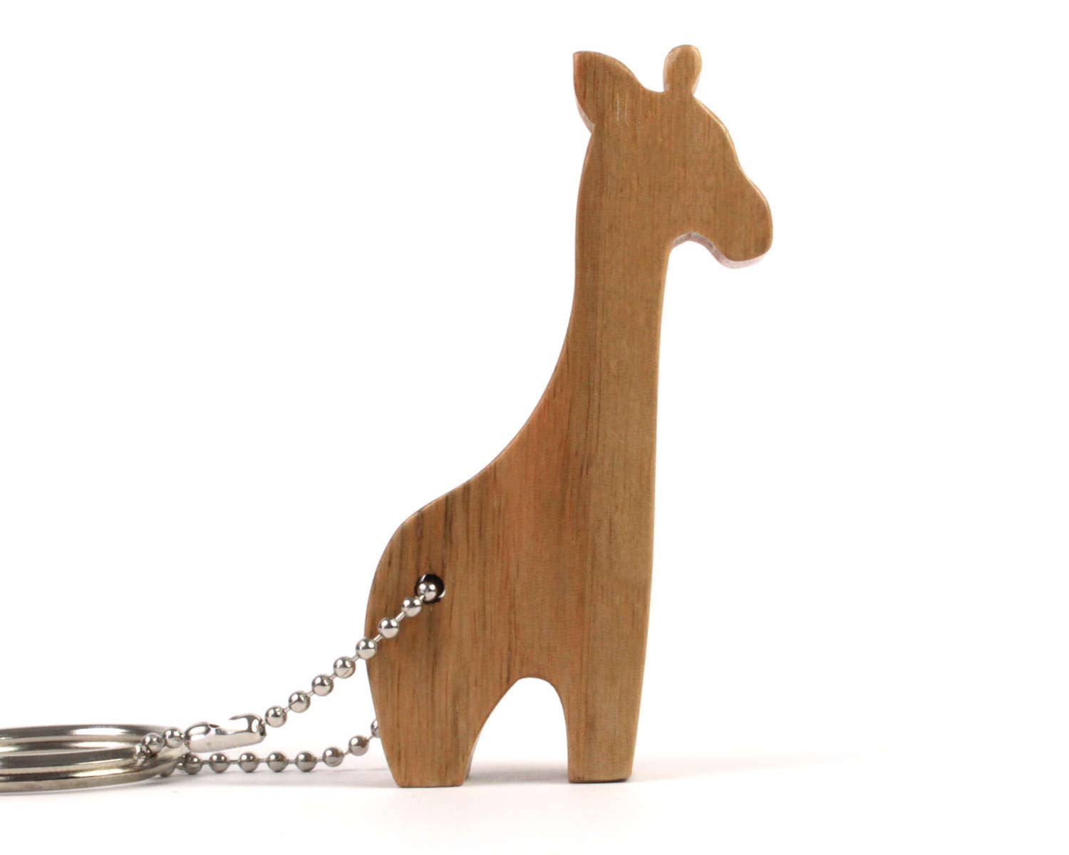 Giraffe Key Chain Wood Silhouette African Animal Key Chain | Etsy
