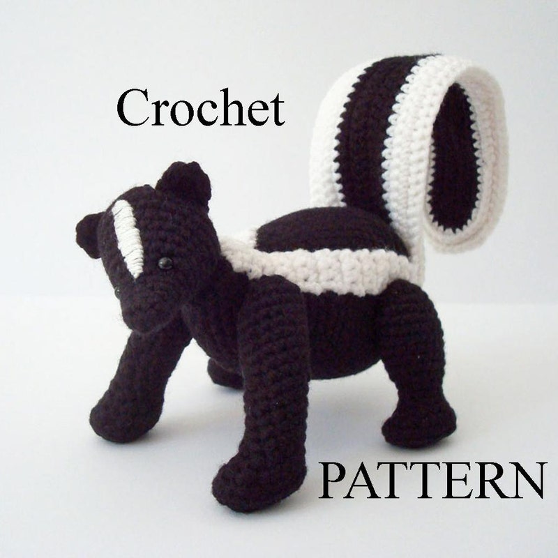 Crochet Skunk - Etsy