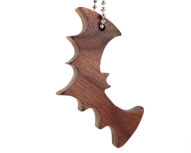 Bat Key Chain Flying Bat Silhouette Wood Animal Key Fob Bat - Etsy