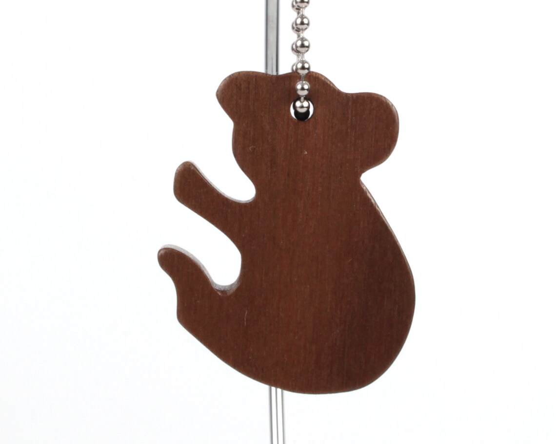 Wooden Nested Koala Key Chains Wood Koala Pair Key Ring Scroll - Etsy