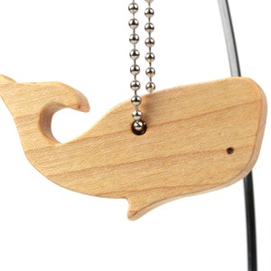 Wood Whale Keychain Wooden Whale Key Fob Nautical - Etsy