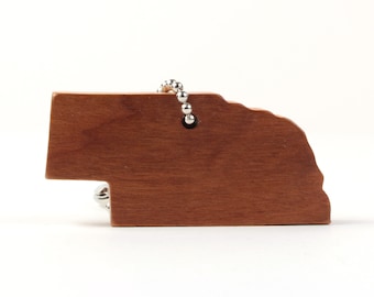 Wooden Oklahoma State Key Chain Silhouette USA Outline Wood | Etsy