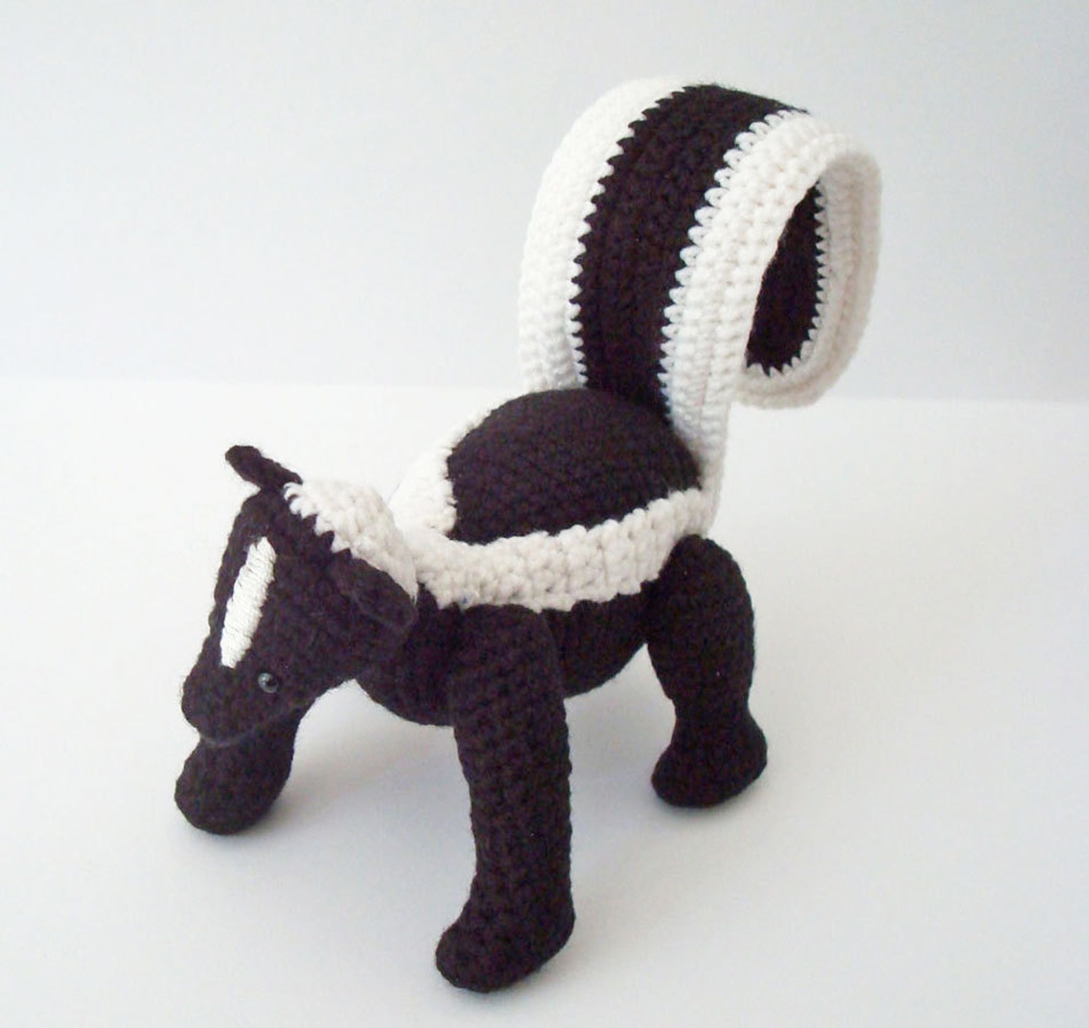 Striped Skunk Crochet Pattern Amigurumi Skunk Woodland Animal - Etsy