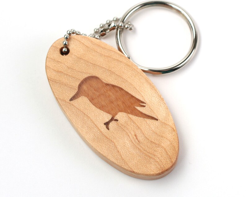 Kookaburra Key Chain Wood Australian Bird Key Ring Wooden | Etsy