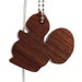 Squirrel Key Chain Wood Squirrel Silhouette Key Ring - Etsy
