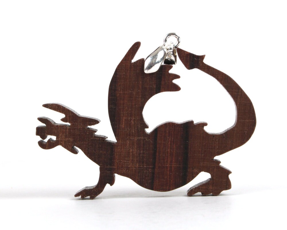 Dragon Necklace Medieval Dragon Pendant Medieval Beast | Etsy