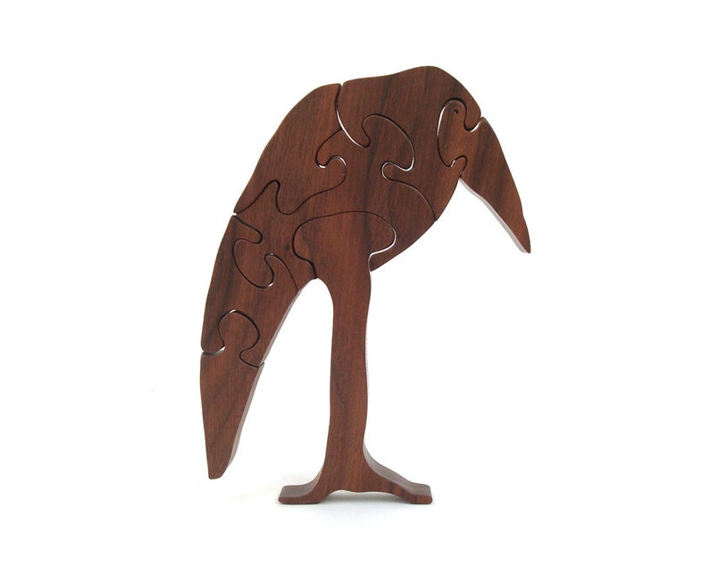 Stand up Wooden Raven Puzzle Wood Crow Puzzle Animal Puzzle - Etsy