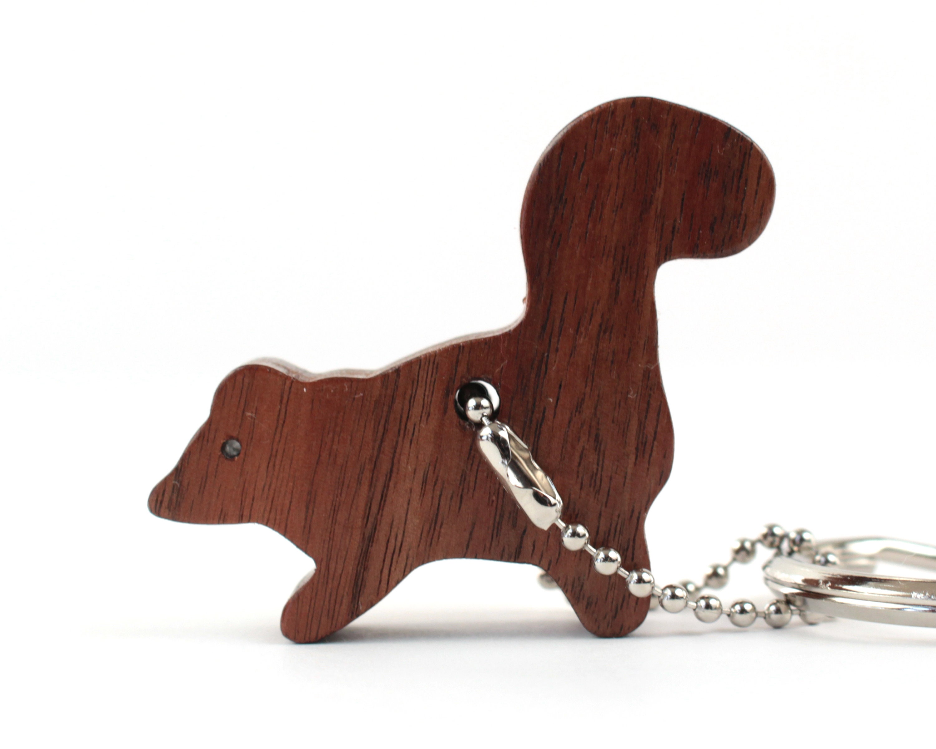 Wood Skunk Key Chain Skunk Accessories Woodland Animal - Etsy