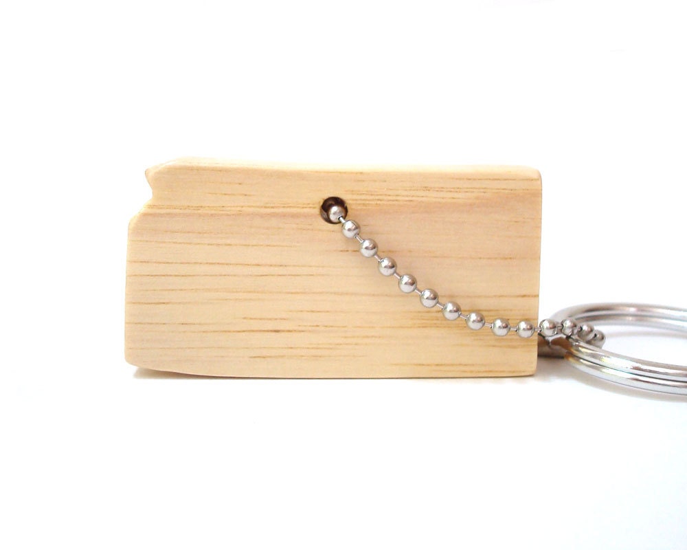 Wooden Kansas Key Chain Silhouette US State Key Chain USA - Etsy