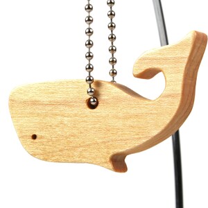 Wood Whale Keychain Wooden Whale Key Fob Nautical - Etsy