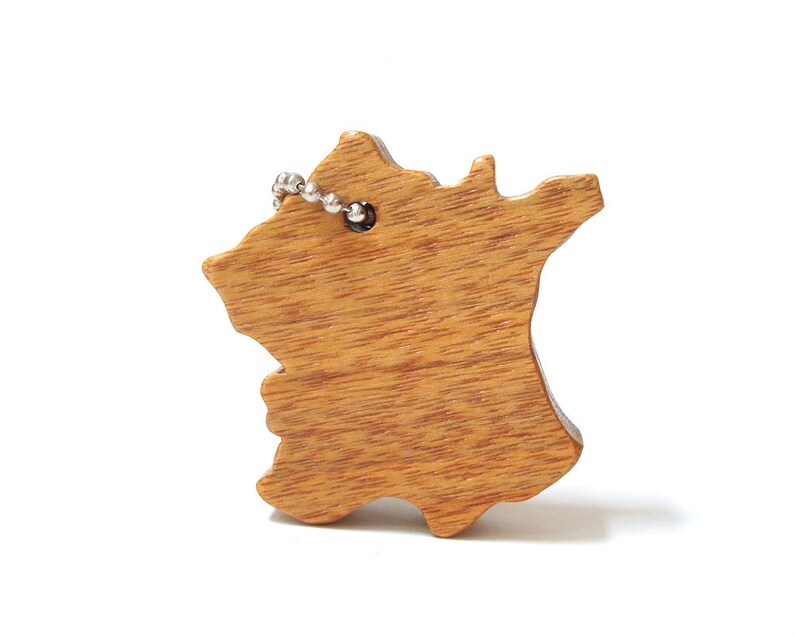 Wooden France Key Chain Country Silhouette Outline Cutout Wood | Etsy