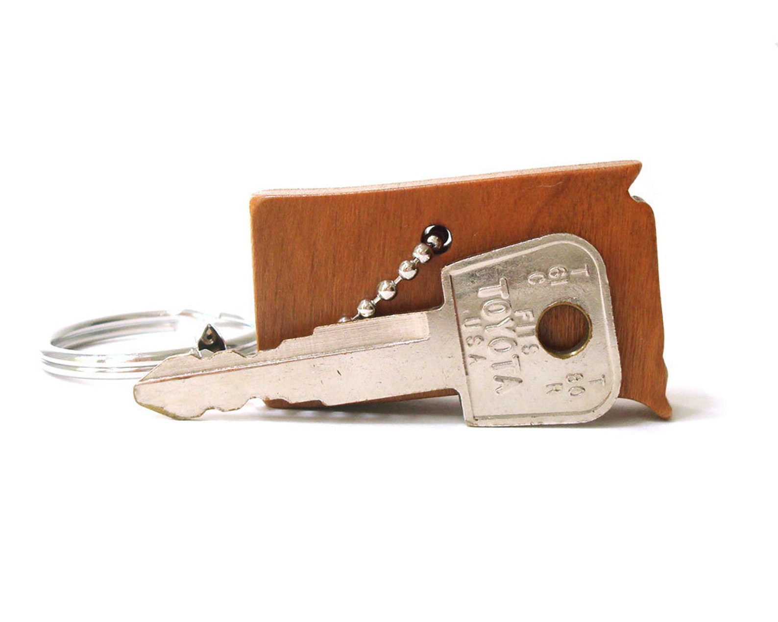 Wooden South Dakota Key Chain Silhouette USA State Key Ring | Etsy
