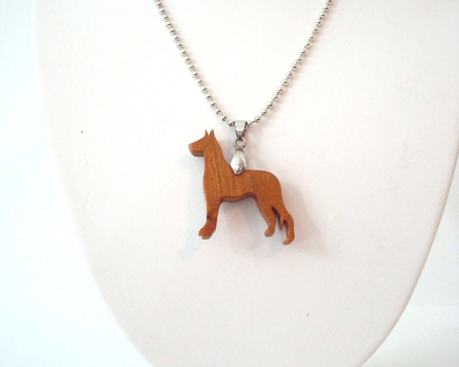 Great Dane Dog Necklace Wooden Dog Breed Jewelry Scroll Saw - Etsy