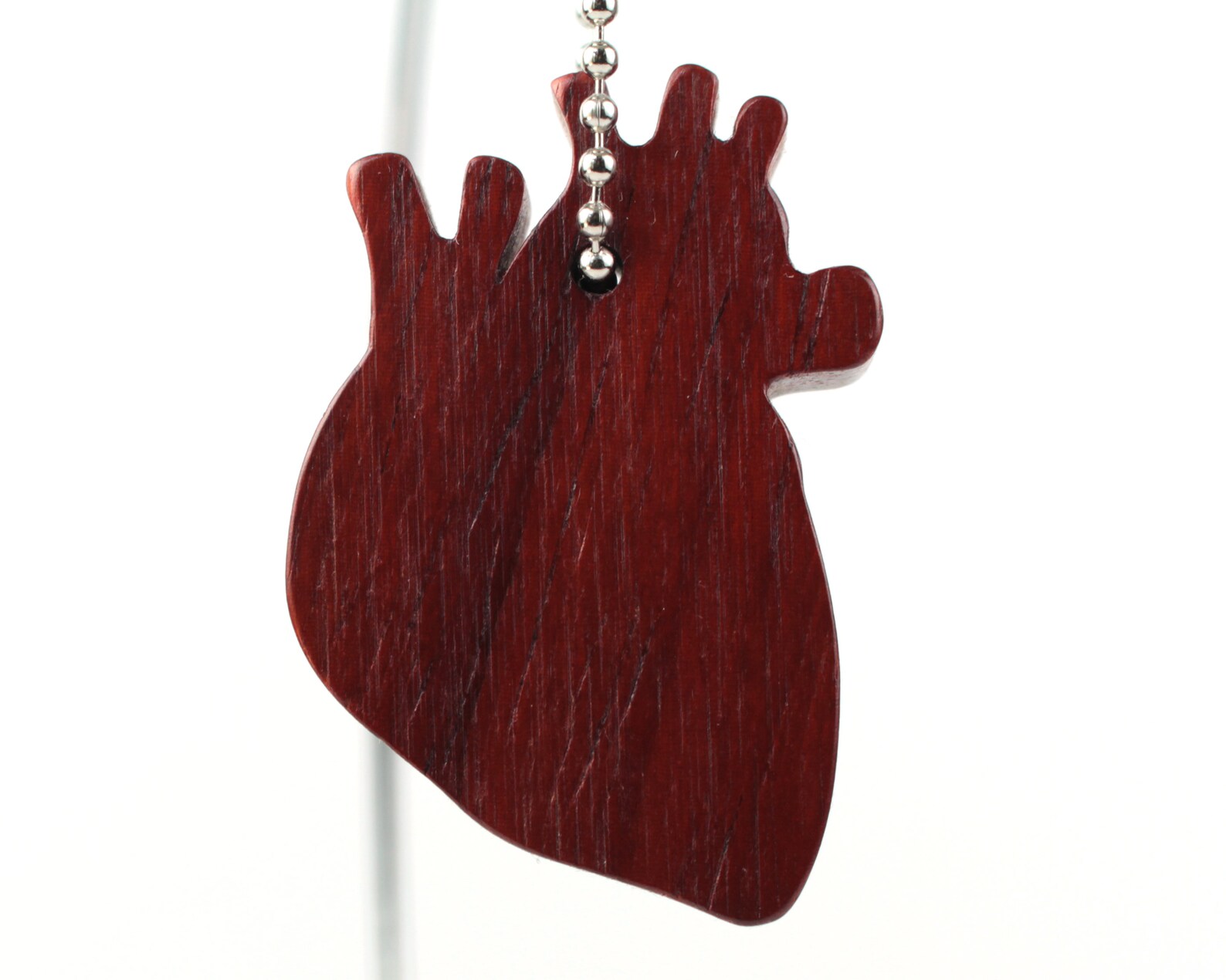 Anatomical Heart Key Chain Wood Anatomy Key Fob Science - Etsy