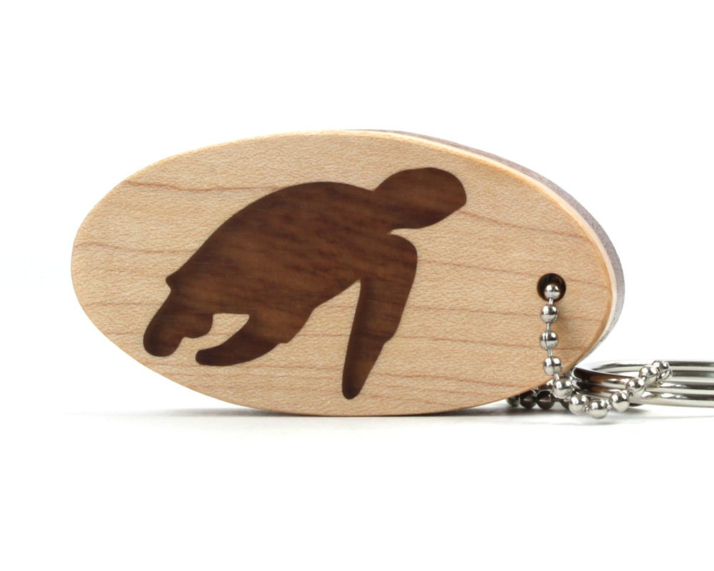 Sea Turtle Key Chain Ocean Animal Keyring Nautical | Etsy