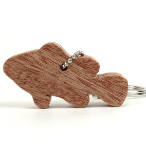Clownfish Key Chain, Wood Ocean Animal Key Fob, Nautical Key Ring ...