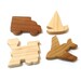 Wooden 4 Piece Transportation Magnet Set Vehicles Home Decor - Etsy