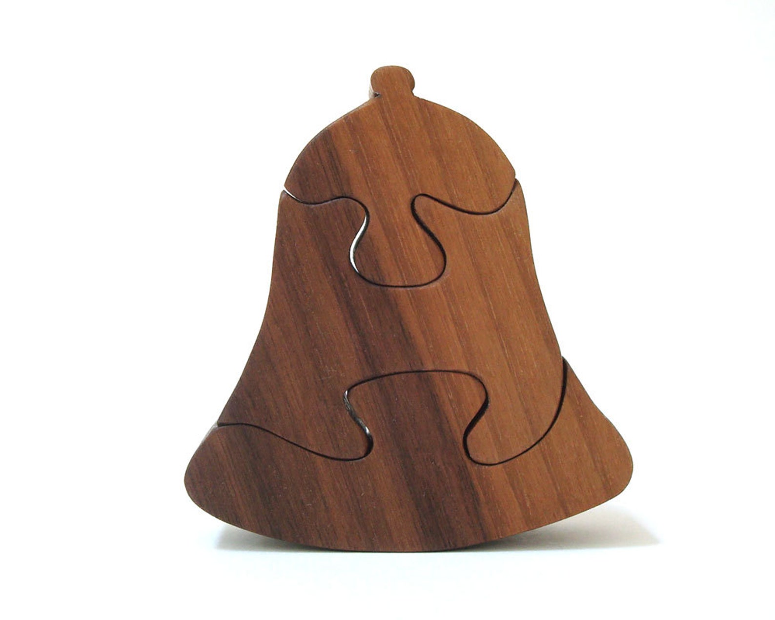 Small Wood Bell Puzzle Toy Teacher Puzzle Christmas Puzzle - Etsy