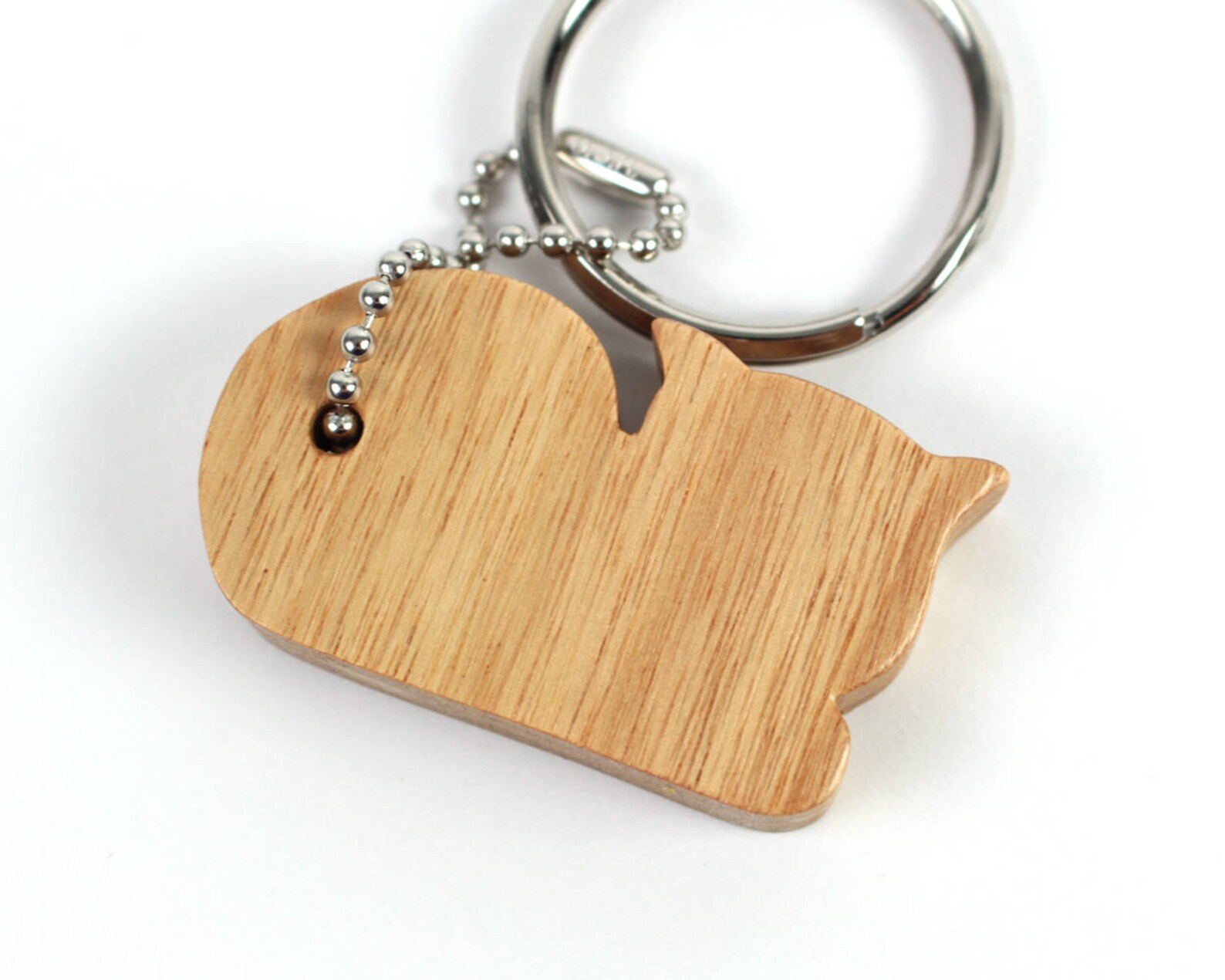 Cat Key Chain Kitten Key Chain Wood Scroll Saw Outline | Etsy