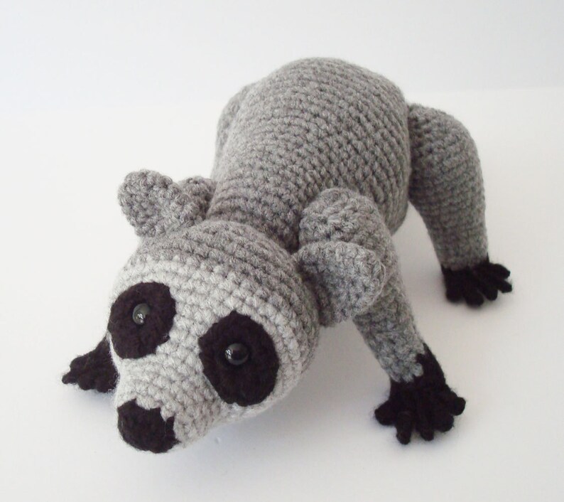 Raccoon Crochet Pattern Pose Able Raccoon Pattern Amigurumi - Etsy