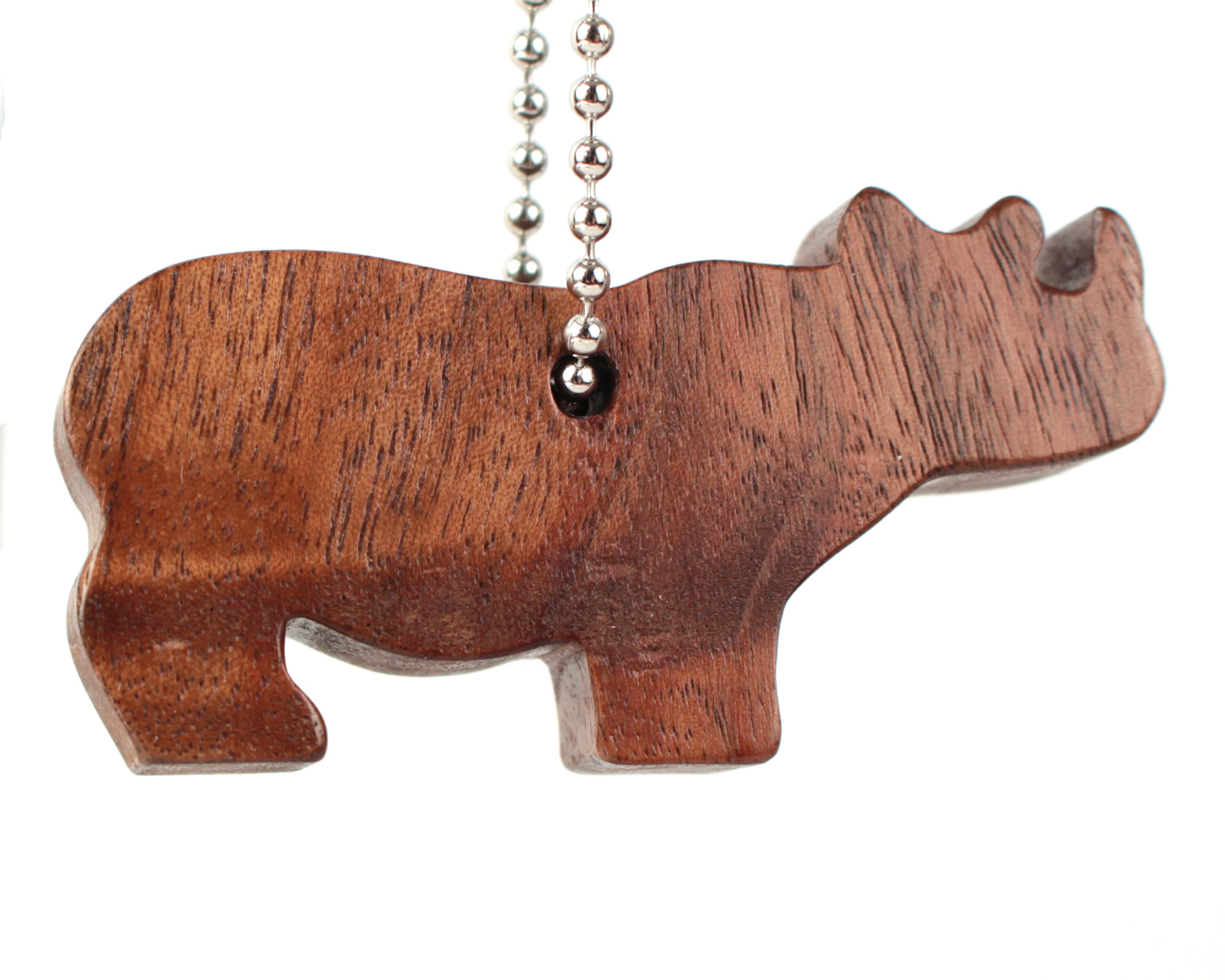 Rhinoceros Key Chain Rhino Silhouette Key Fob Wood Scroll - Etsy