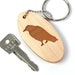 Wood Raven Keychain Crow Key Fob Gothic Accessories Wooden - Etsy