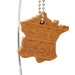 Wooden France Key Chain Country Silhouette Outline Cutout Wood Scroll ...