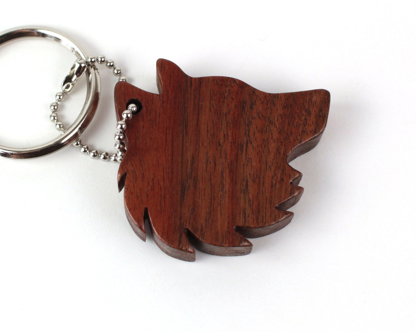 Wolf Key Chain Wood Dog Key Fob Coyote Key Ring Southwest - Etsy