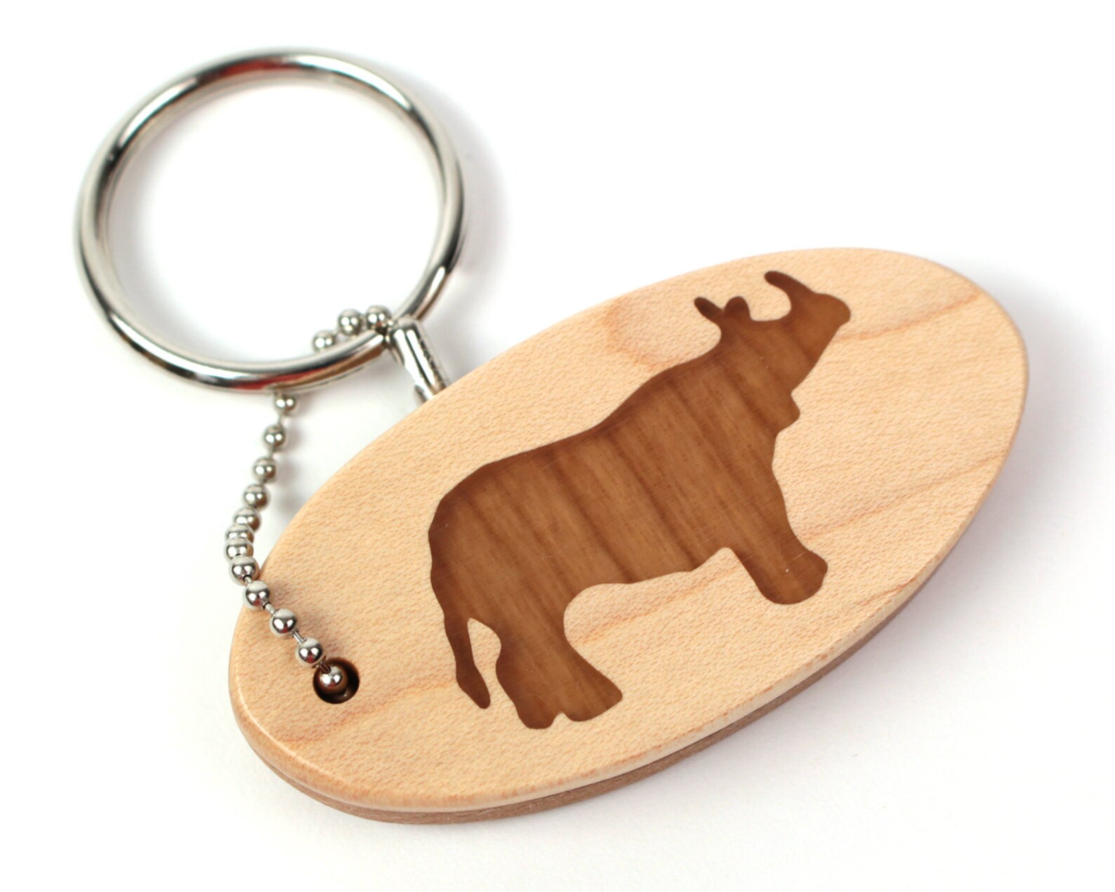 Rhinoceros Key Chain Wood Scroll Saw Wild Animal Keychain | Etsy