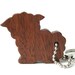 Sheep Key Chain Wood Lamb Scroll Saw Country Wood Animal Key Chain ...